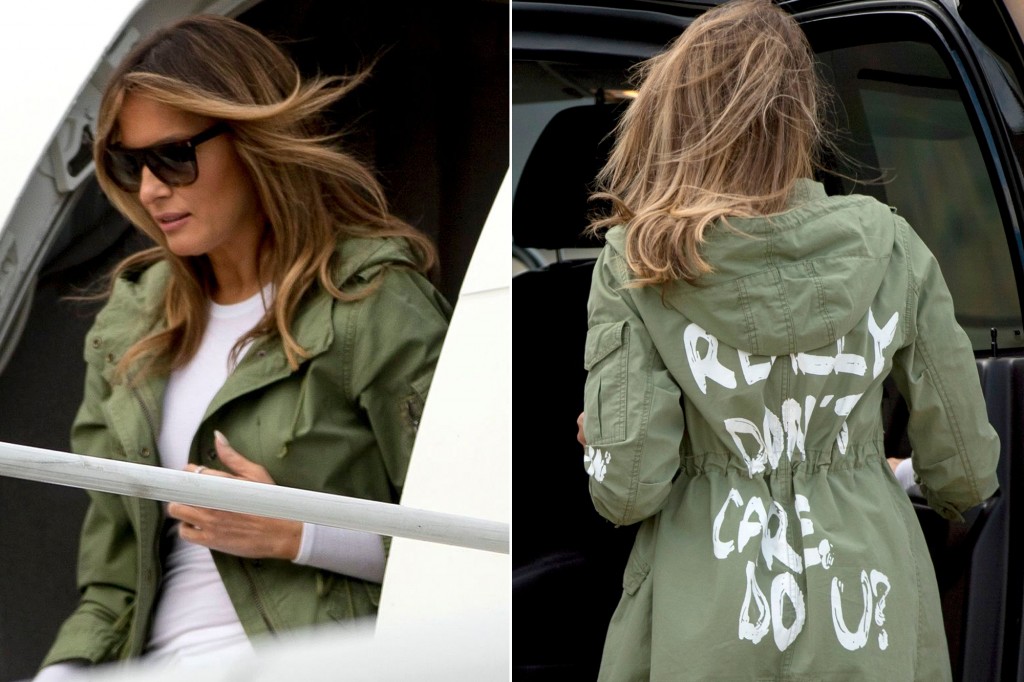 Melania Trump Unveiled The Mystery Of Her Jacket " I Don't Care ...