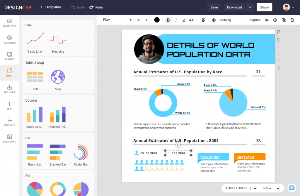 DesignCap - Create Charts And Infographics Like A Pro