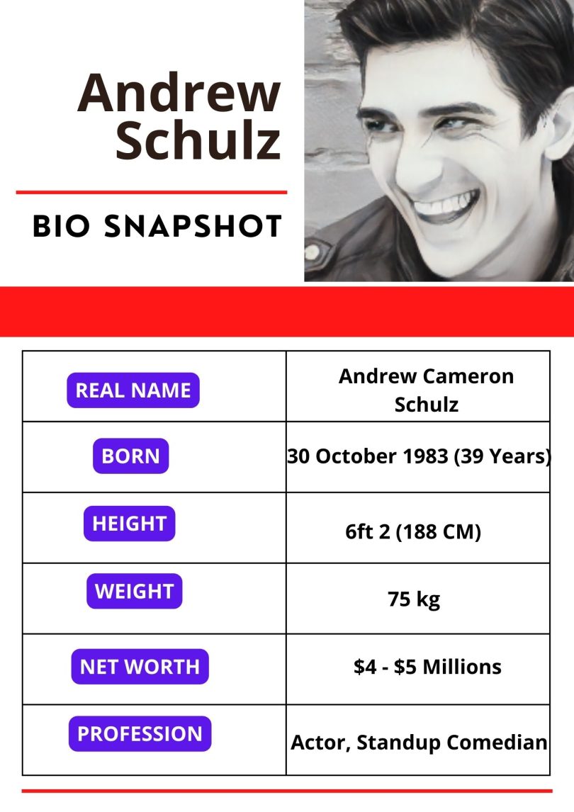 Andrew Schulz Net Worth, Height, Age, Netflix Shows, Bio