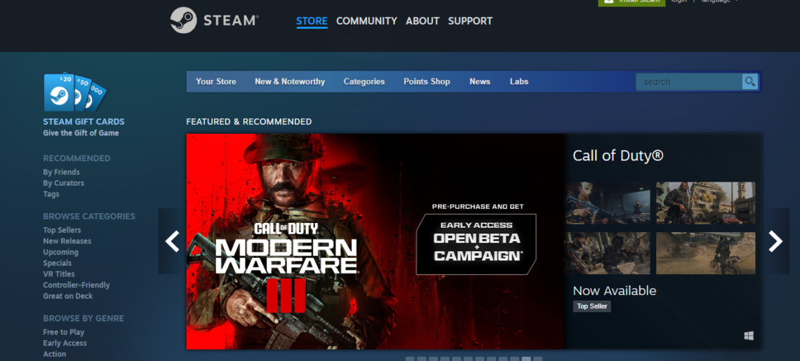 Steam Down: Gaming Hub With Versatile Features