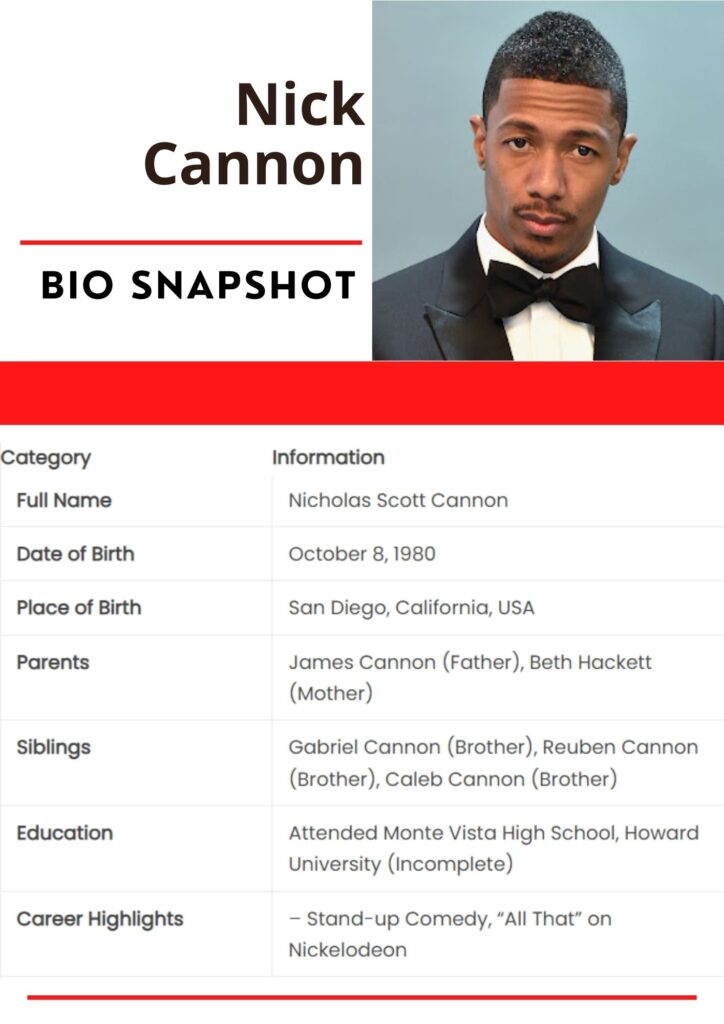 Nick Cannon Net Worth 2024, Height, Weight, Career, Family, Early Life