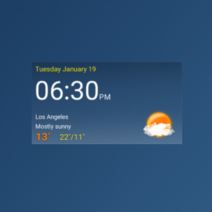 10 Beautiful Free Clock And Weather Widgets For Android Home Screen