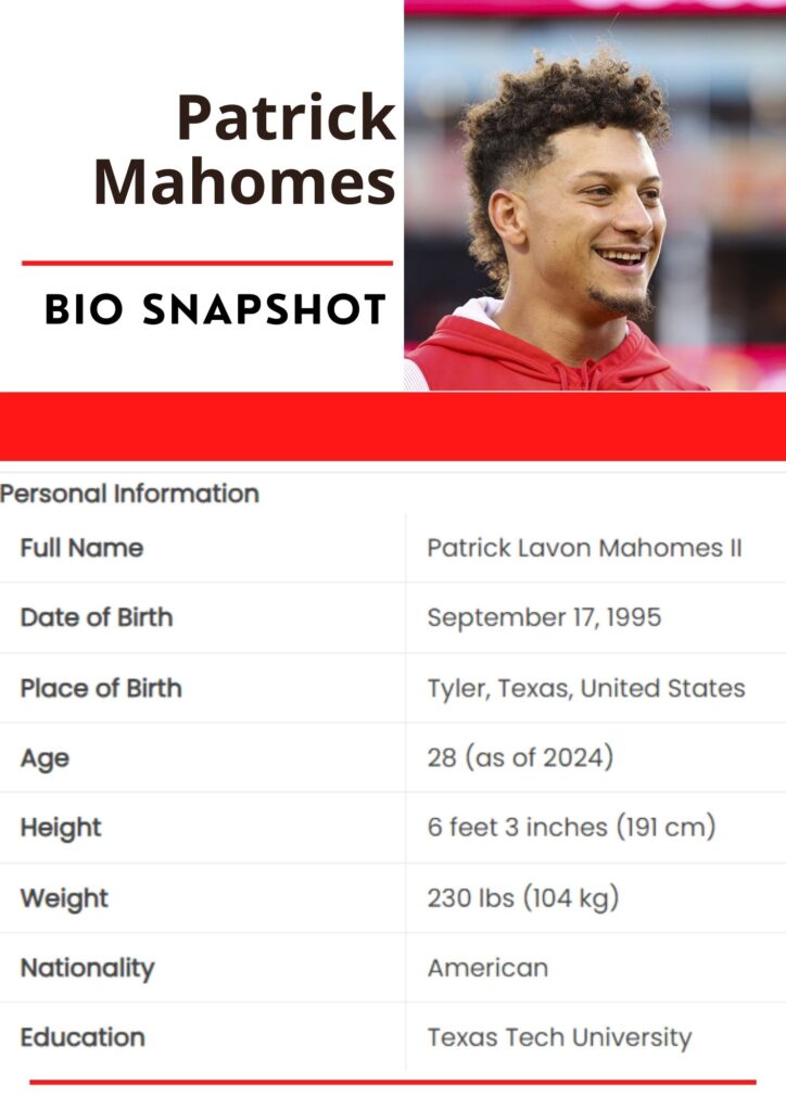 Patrick Mahomes Net Worth, Height, Weight, Career, Family
